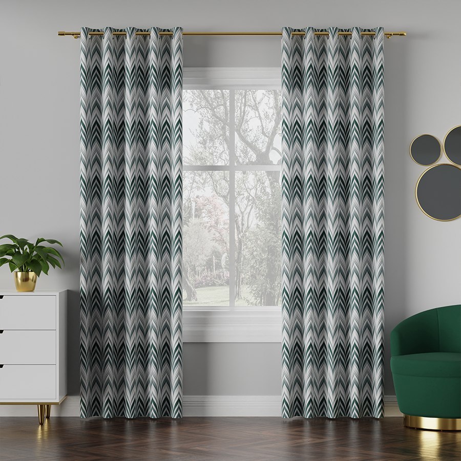 Tkanina dekoracyjna BLANKO szerokość 140 cm kolor szaro zielony > MARKIZETA